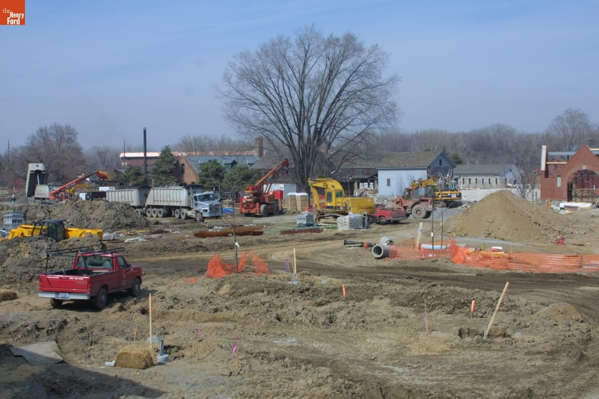 Liberty Craftworks District Entrance Construction during the Greenfield ...
