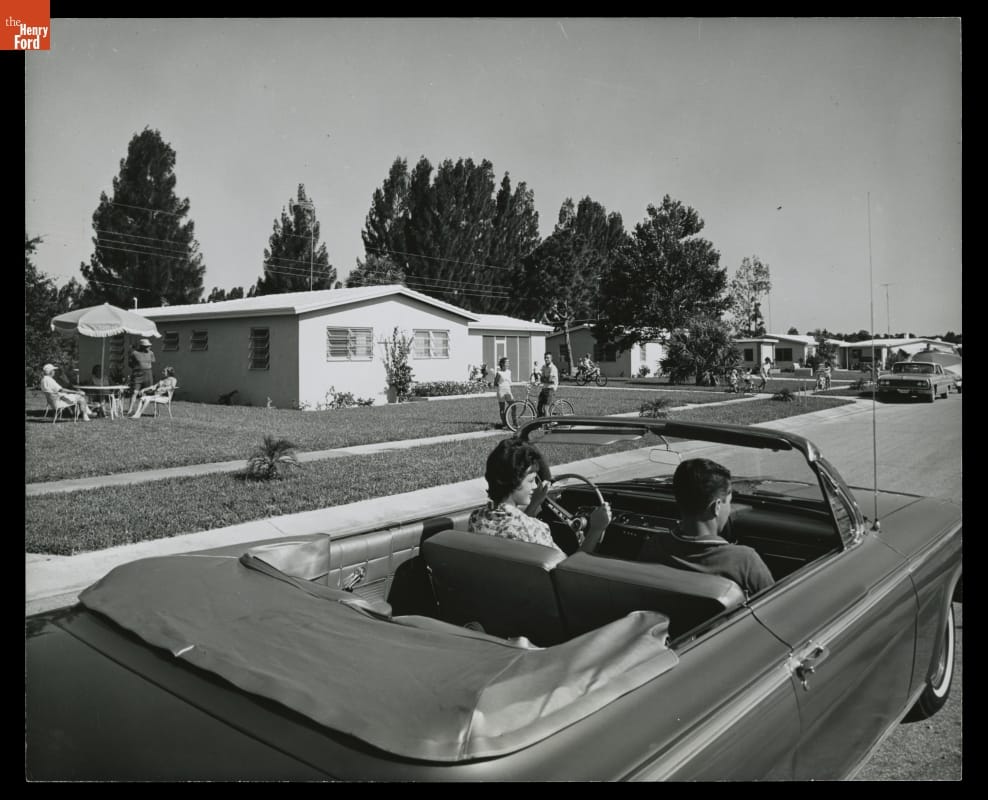 Couple Driving in Port Malabar, Florida, 1960-1965