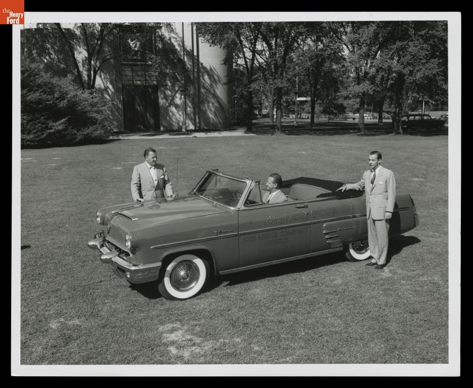 Henry Ford II, Benson Ford and William Clay Ford with the 40 Millionth ...