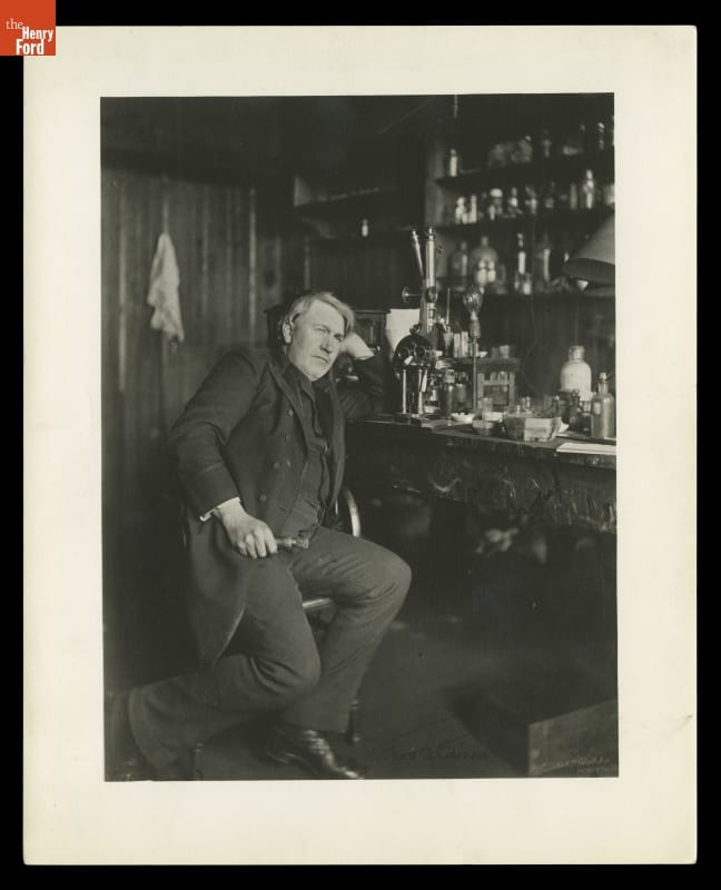 Thomas Edison at West Orange Laboratory, circa 1888