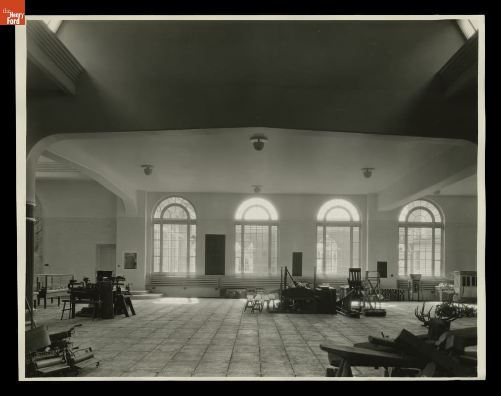 Interior of Henry Ford Museum While under Construction, May 1932