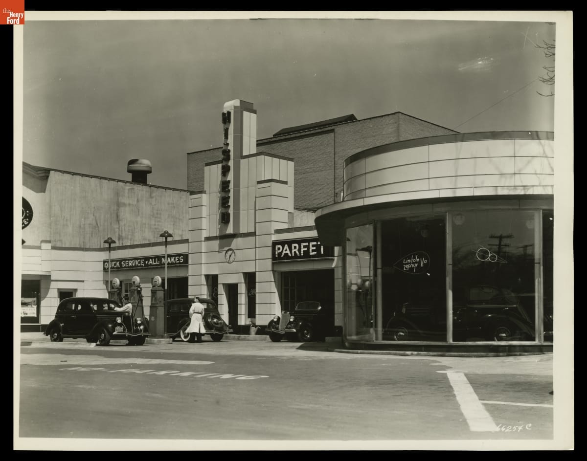 Parfet Super Service Station, Port Huron, Michigan, March 1936