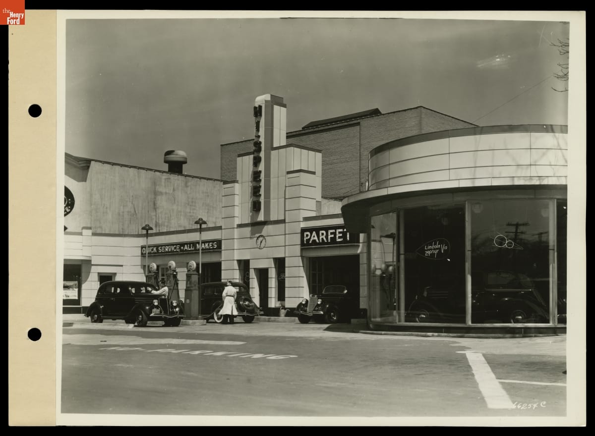 Parfet Super Service Station, Port Huron, Michigan, March 1936