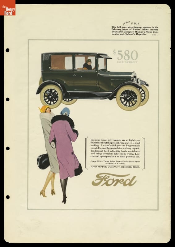 1926 Ford Model T Advertisement, "Inquiries Reveal Why Women Are So ...