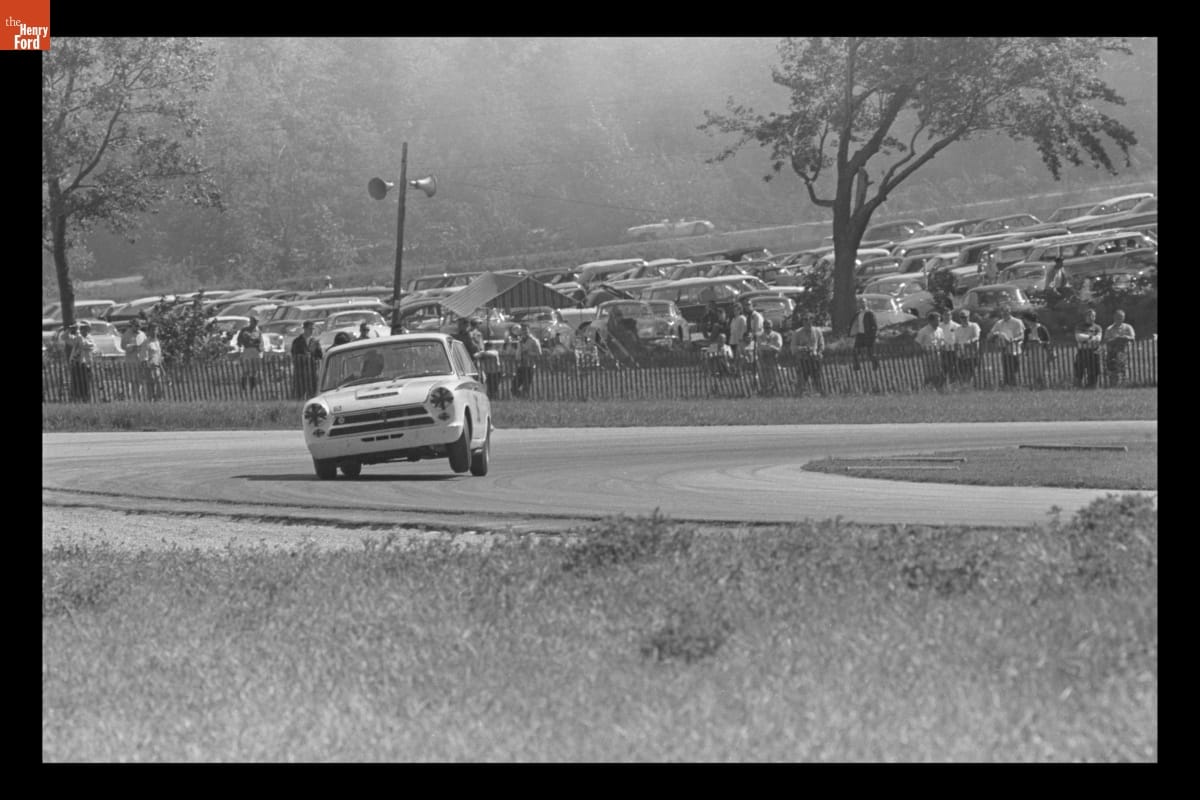 Ford Cortina Lotus Driven by David Hobbs and Chris Craft at the Road ...