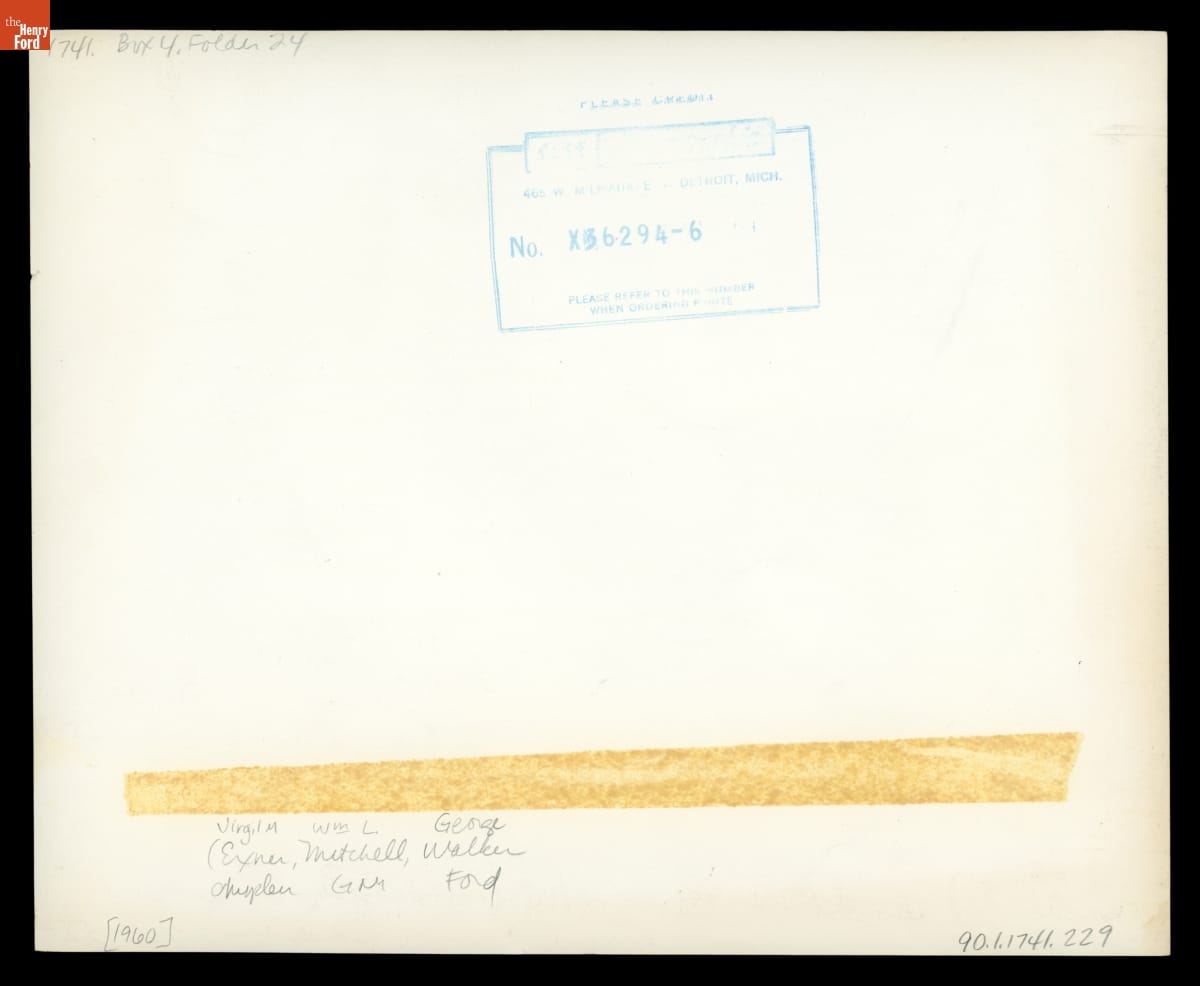 Virgil Exner, William Mitchell and George W. Walker with Model Concept ...