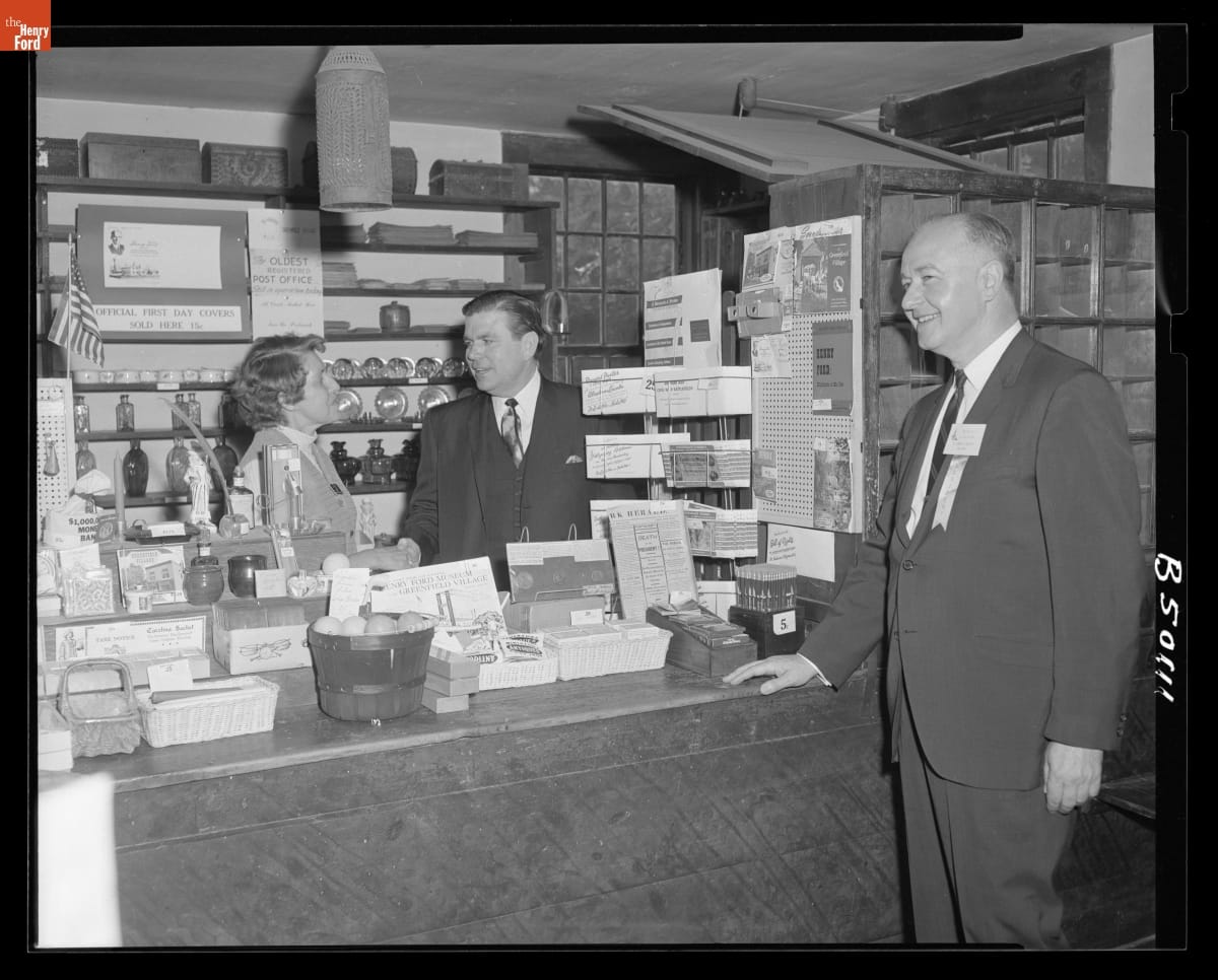 Postmaster General W. Marvin Watson at Phoenixville Post Office after ...