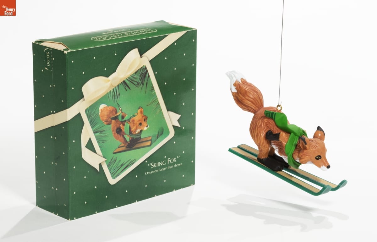Hallmark "Skiing Fox" Christmas Ornament, 1983