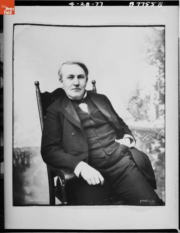 Sitting Portrait of Thomas A. Edison, 1896