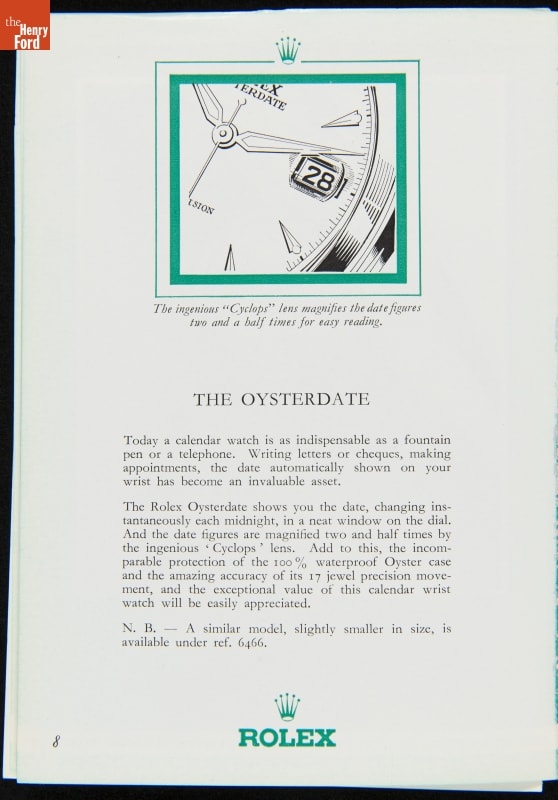 American Rolex Watch Corporation Catalog, "Men Who Guide the Destinies ...