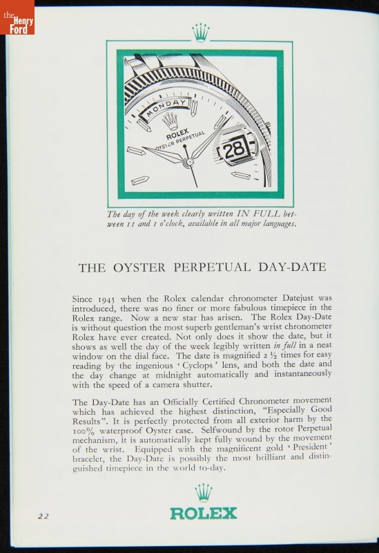 American Rolex Watch Corporation Catalog, "Men Who Guide the Destinies ...