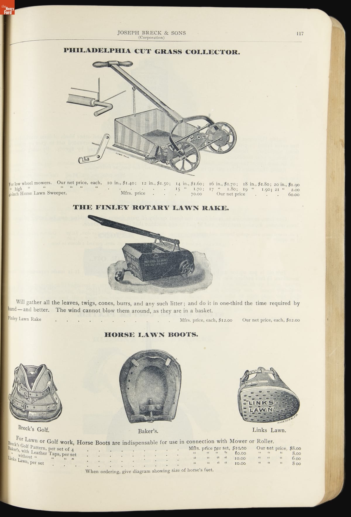 Joseph Breck & Sons Catalog, "Agricultural Hardware, Implements ...