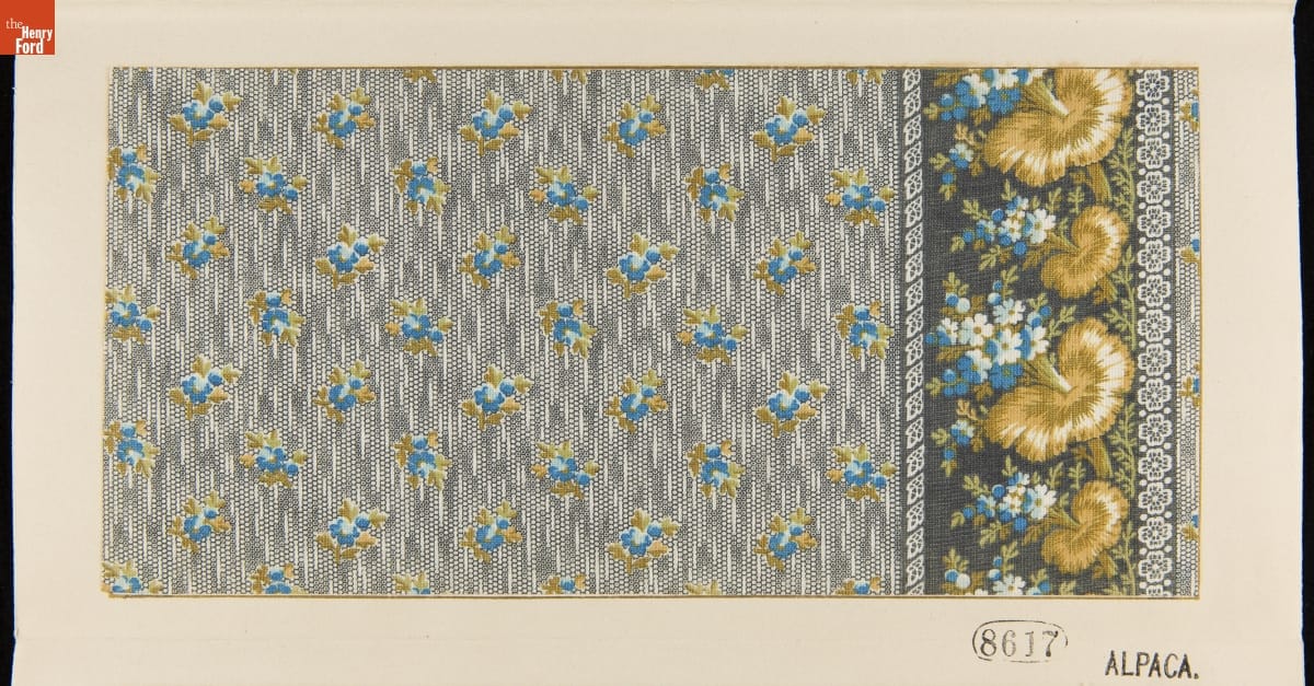 Sample Book for Cocheco Prints, "Alpaca 8617," 1880-1885