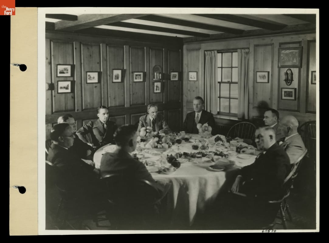 Edsel Ford, Henry Ford, Charles Sorensen, P.E. Martin, and Other Ford ...